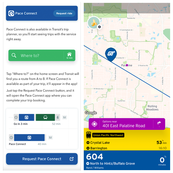 Transit app | Pace Suburban Bus
